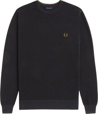 Fred Perry Pull &agrave; col rond - Homme - Pulls - Noir - Taille: S