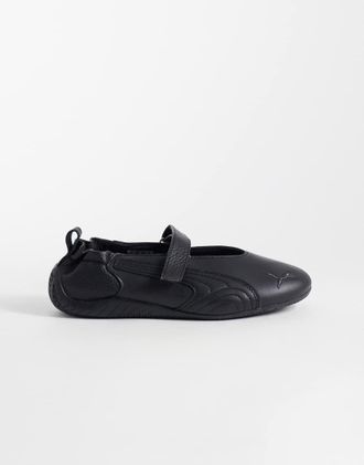 Puma Speedcat Fleur - Ballerinas aus Leder in Schwarz