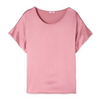 Oltre Viskose-Satinbluse - - Blouses & Shirts - Damen - Rosa - XS