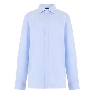 HUGO BOSS Slim-Fit Baumwollhemd - - Shirts - Herren - Blau - L