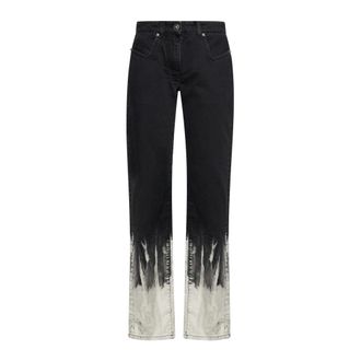 John Richmond Jean &agrave; jambe droite avec effet d&eacute;lav&eacute; - Femme - Jeans - Noir - Taille: W26