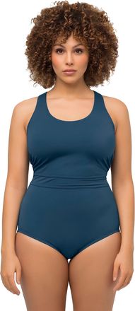 Ulla Popken Damen, große Größen, Badeanzug, Zierknoten, Softcups, Zierbänder