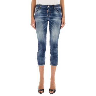 Dsquared2 Femme, Jeans, Bleu, Taille: 40 FR Jean Cool Girl