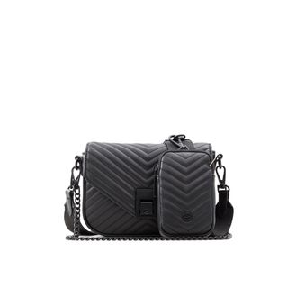 Aldo Damen Unilax Crossbody Bag, Schwarz/Schwarz