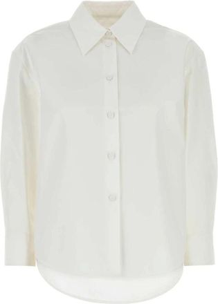 Jil Sander Femme, Blouses et Chemises, Blanc, Taille: 38 FR Chemise en popeline de coton