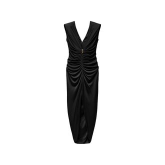 Versace Viskose-Jersey-Abendkleid - - Dresses - Damen - Schwarzk - M