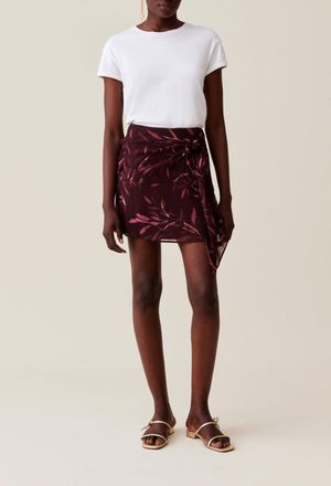 Claudie Pierlot Jupe fluide courte motif floral