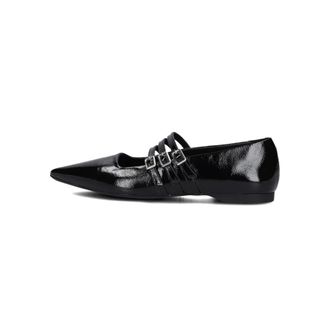 Vagabond Elegante Ballerinas mit silbernen Schnallen - - Shoes - Damen - Schwarzk - 40 EU