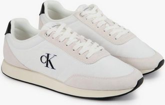 Calvin Klein Baskets en daim m&eacute;lang&eacute; avec logo Signature