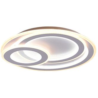 Trio Leuchten Trio, plafonnier, mita incl. 1 x LED,SMD,74,0 WATT,2700-6000K,9000 lm. plastique, blanc, corps: m&eacute;tal, blanc mat &Oslash;:51,0CM, H:7,0