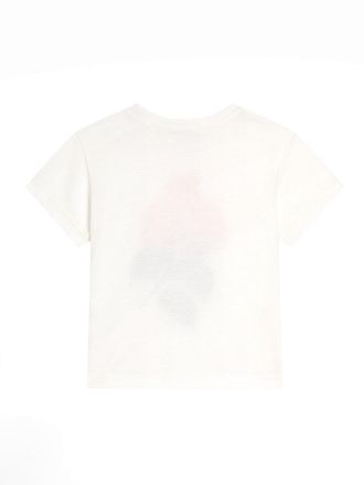 Dolce & Gabbana Logo-Print Hydrangea Cotton T-Shirt - White