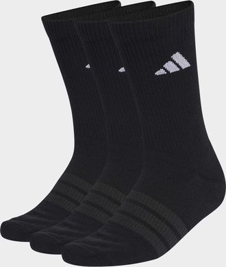 adidas Funktionssocken ADIDAS PERFORMANCE D&Auml;MPFENDE SPORTSWEAR CREW 3ER-PACK, Damen, Gr. S (37/39), schwarz, schwarz, wei&szlig;, Obermaterial: 56% Baumwolle, 40% 