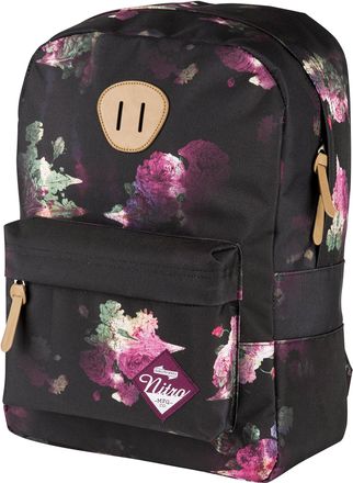 Nitro Urban Classic, Old School Daypack mit gepolstertem Laptopfach, urbaner Streetpack, Alltagsrucksack, Schulrucksack, Schoolbag, Negro Rose, 20L