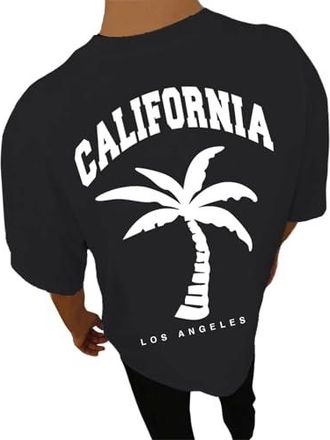 Generic T-shirts hommes coton col rond l&eacute;ger d&eacute;contract&eacute; haut confortable respirant coupe ample d&eacute;contract&eacute; hommes t-shirts d&eacute;t&eacute; mode t-shirts de sport, gris,