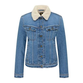 Lee Femme, Vestes, Bleu, Taille: 40 FR Veste Sherpa Rider