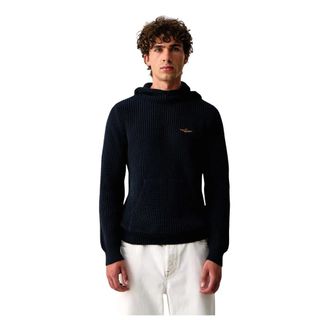 Aeronautica Hoodie - - Knitwear - Herren - Blau - M