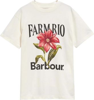 Barbour Femme, Tops, Beige, Taille: 38 FR T-shirt en jersey &agrave; manches courtes