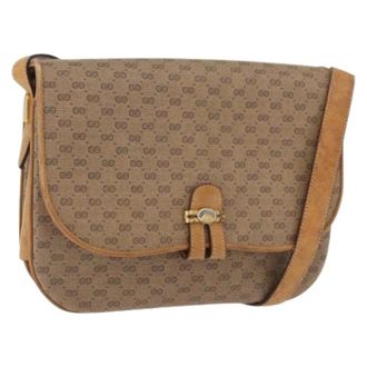Gucci Sac bandouli&egrave;re Vintage Micro Small GG Canvas Pre-owned - Femme - Pre-owned - Beige - Taille: ONE Size