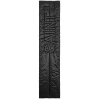 Saint Laurent Logo-gepr&auml;gter- gepolsterter Schal - - Accessories - Damen - Schwarzk - ONE SIZE