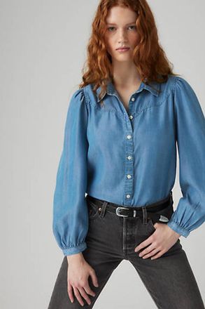 Levi's Chemise Western Journey - Femme - Bleu / Bright Mid Stone - XS