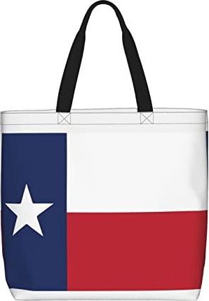 Generic Sac De Courses Drapeau De L&Eacute;tat Du Texas Sac De Shopping Avec Poign&eacute;es R&eacute;utilisable Sacs En Toile Pour Femmes, Pour Filles, Voyage, Tous Les Jours, Fe