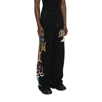 Amiri Homme, Pantalons, Noir, Taille: M Wide Pantalons