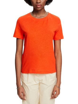 Esprit Damen 034ee1k330 T-Shirt, 880/Bright Orange, XXS