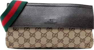 Gucci Hobo Bags - GG Canvas Web Crossbody - Gr. unisize - in Braun - für Damen