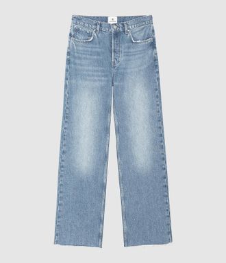Anine Bing Jean Hugh Washed Blue