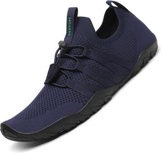 Saguaro Wasserschuhe Herren Damen Schnell Trocknend Schwimmschuhe Atmungsaktiv rutschfeste Badeschuhe mit Dicke Sohle f&uuml;r Frauen M&auml;nner, Navy Blau, 45 EU