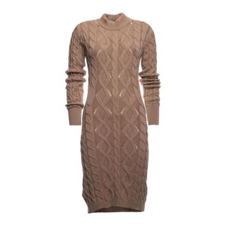 Akep Cammello Kleid von Akep - - Dresses - Damen - Braun - L