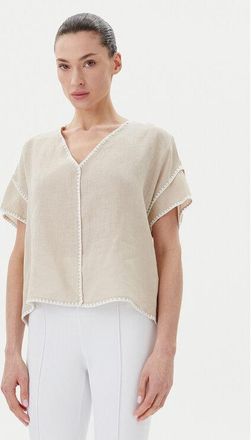 ICONA Bluse RP5LE004 Beige Relaxed Fit