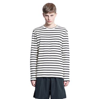 Jil Sander Cotton Jersey Stripe Long Sleeve T-Shirt