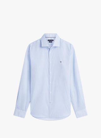 Tommy Hilfiger Chemise droite en coton m&eacute;lang&eacute;