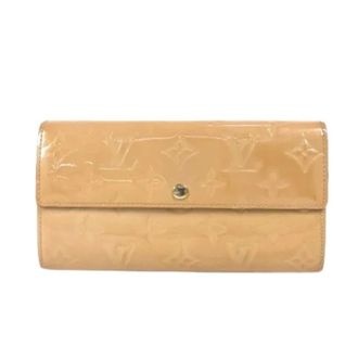 Louis Vuitton Portefeuille long (bi-pli) doccasion - Femme - Pre-owned - Beige - Taille: ONE Size
