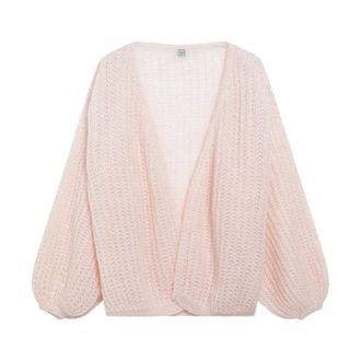 Toteme Femme, Pulls, Rose, Taille: 38 FR Puffed Cardigan