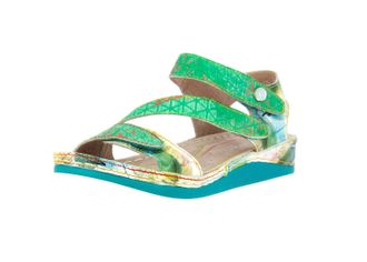 Laura Vita Damen BRCUELO 43 Peeptoe Sandalen, Grün (Vert Vert)