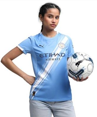 Puma Maillot Manchester City Domicile 2025/26 Saison - Femme - Team Light Blue - Taille : M