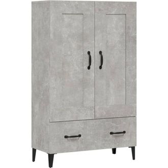 vidaXL Highboard Betongrau 70x31x115 cm Holzwerkstoff Vidaxl