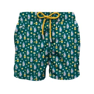 Saint Barth Homme, Maillots de bain, Multicolore, Taille: L Lighting Mid-Length Swim Shorts