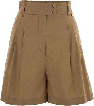 Herno Femme, Shorts, Brun, Taille: 34 FR Light Cotton Stretch Shorts