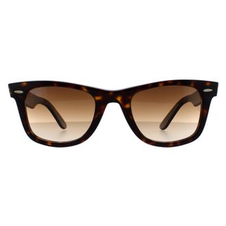 Ray-Ban Rectangle Unisex Havanna Braun Gradient Sonnenbrille