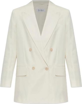 Max Mara Femme, Vestes, Blanc, Taille: 38 FR Suez Jacket