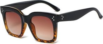 Generic Lunettes De Soleil Carr&eacute;es &Agrave; Grande Monture For Hommes Et Femmes, Verres De Soleil Polaris&eacute;s For La Conduite De F&ecirc;te(Brown)