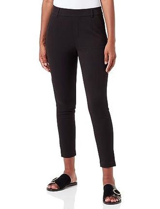 Vila Vila Vivarone Hw Slim Pant-Noos Pantalon en Tissu, Noir, W42 Femme