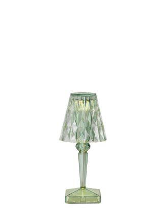 Kartell Battery, Batteriebetriebene Tischleuchte, H 30 cm, Mintgr&uuml;n