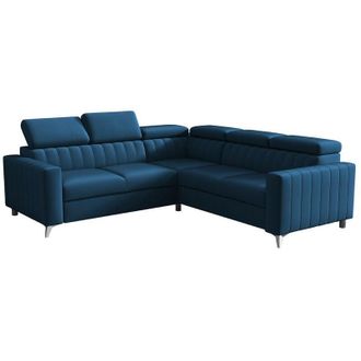 Beliani Canap&eacute; dangle Columbus 201, Velluto 11, Fonction de couchage, Bo&icirc;te de literie, 247x247x80cm