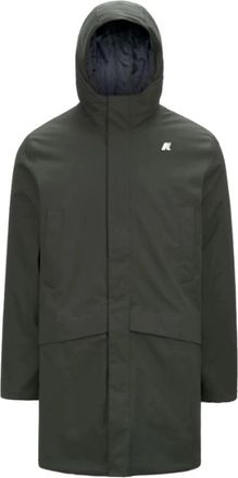K-Way Jarno Twill Marmotta - - Jackets - Herren - Gr&uuml;n - XL