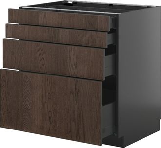 IKEA METOD / KNIVSHULT Unterschr., 4 Fronten/4 Schubladen