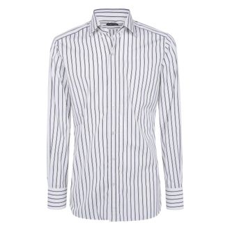 Tom Ford Popepline Hemd mit schmaler Passform und Streifen - - Shirts - Herren - Mehrfarbig - M